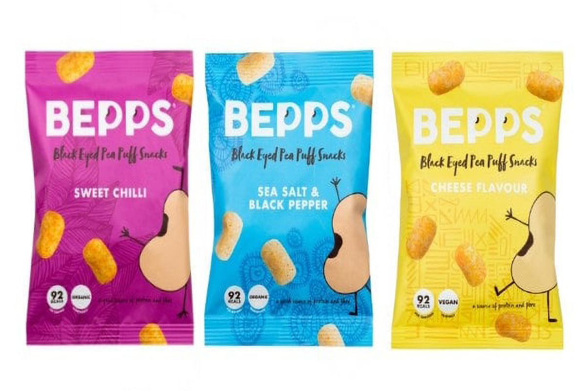 Packaging Done Well From BEPPS (Black Eyed Pea Puff Snack)